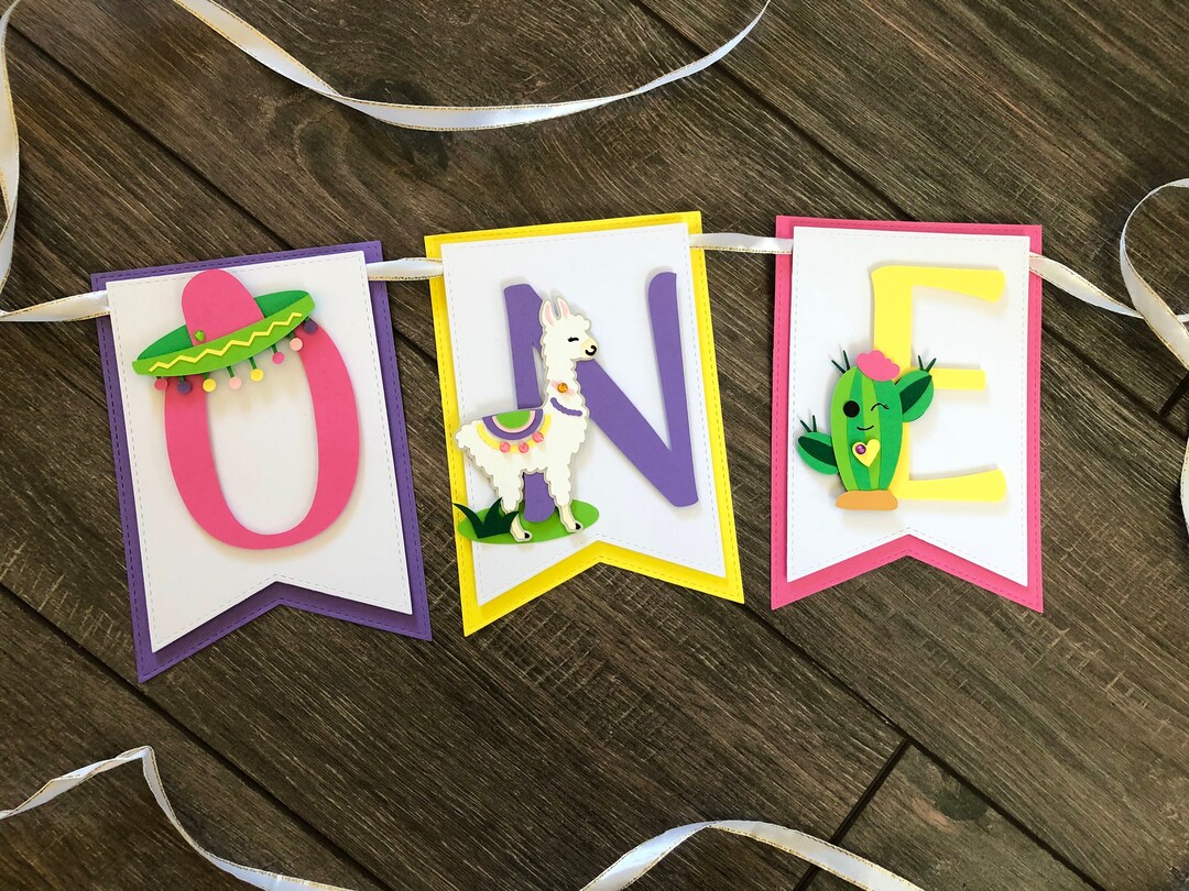 Llama High Chair Banner, Llama First Birthday, Llama Decor, Llama Party ...