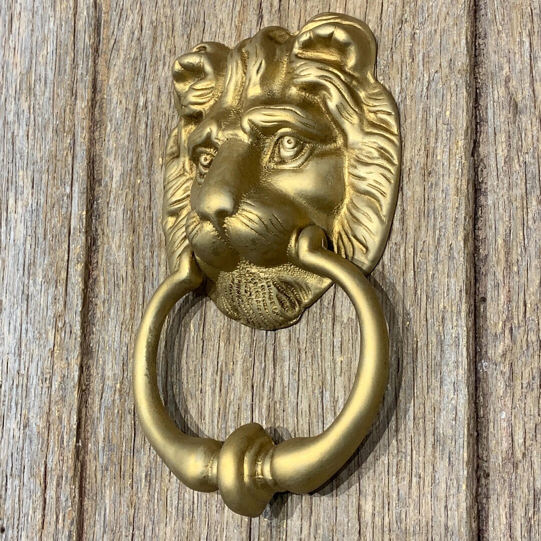 Character Bronze Door Knocker - Well Moulded Solid Design of a Lion ...