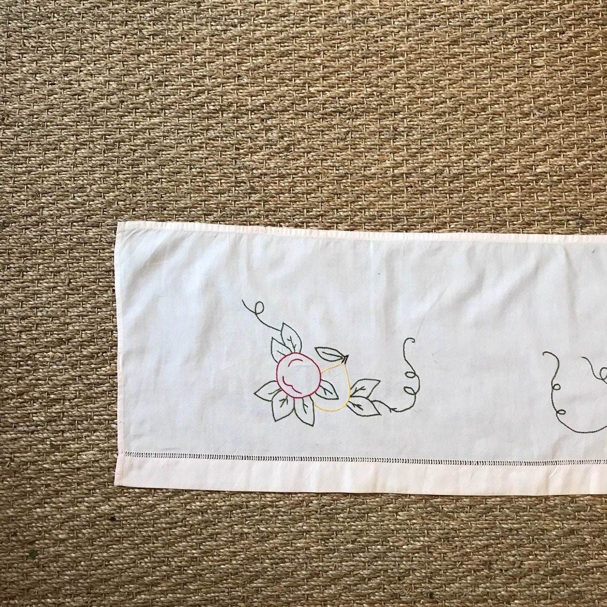 A French Vintage Floral Hand Embroidered Country Themed Design - Etsy