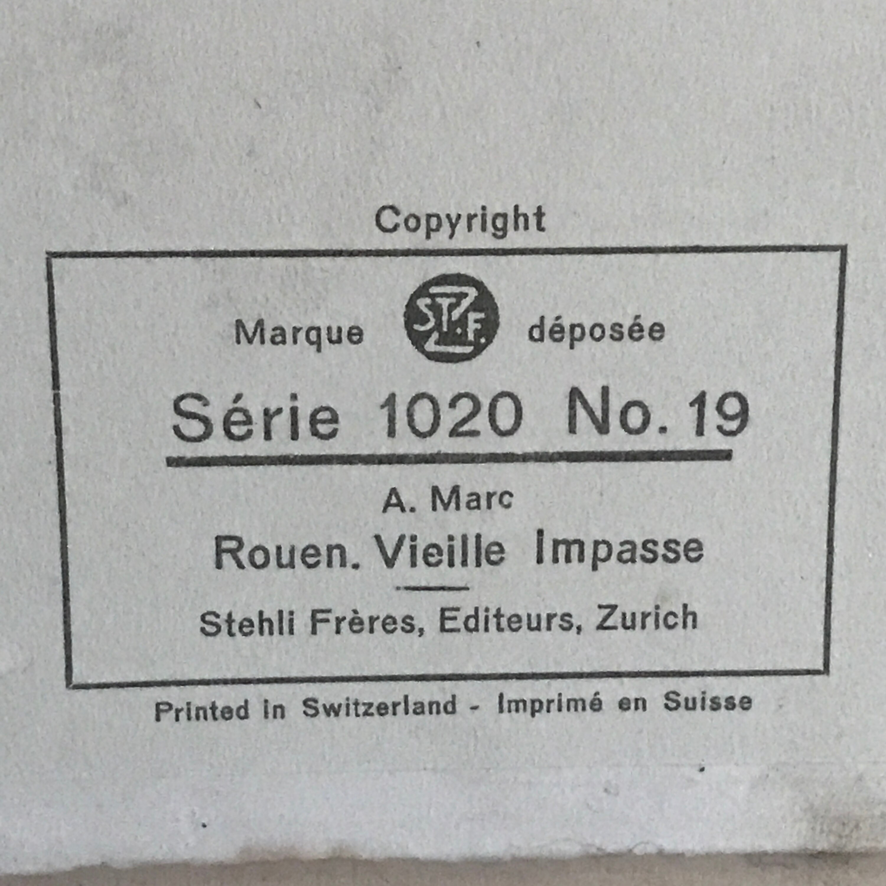 Collectible Marc - Nicolas Markovitch Lithograph by Stehli Freres of ...