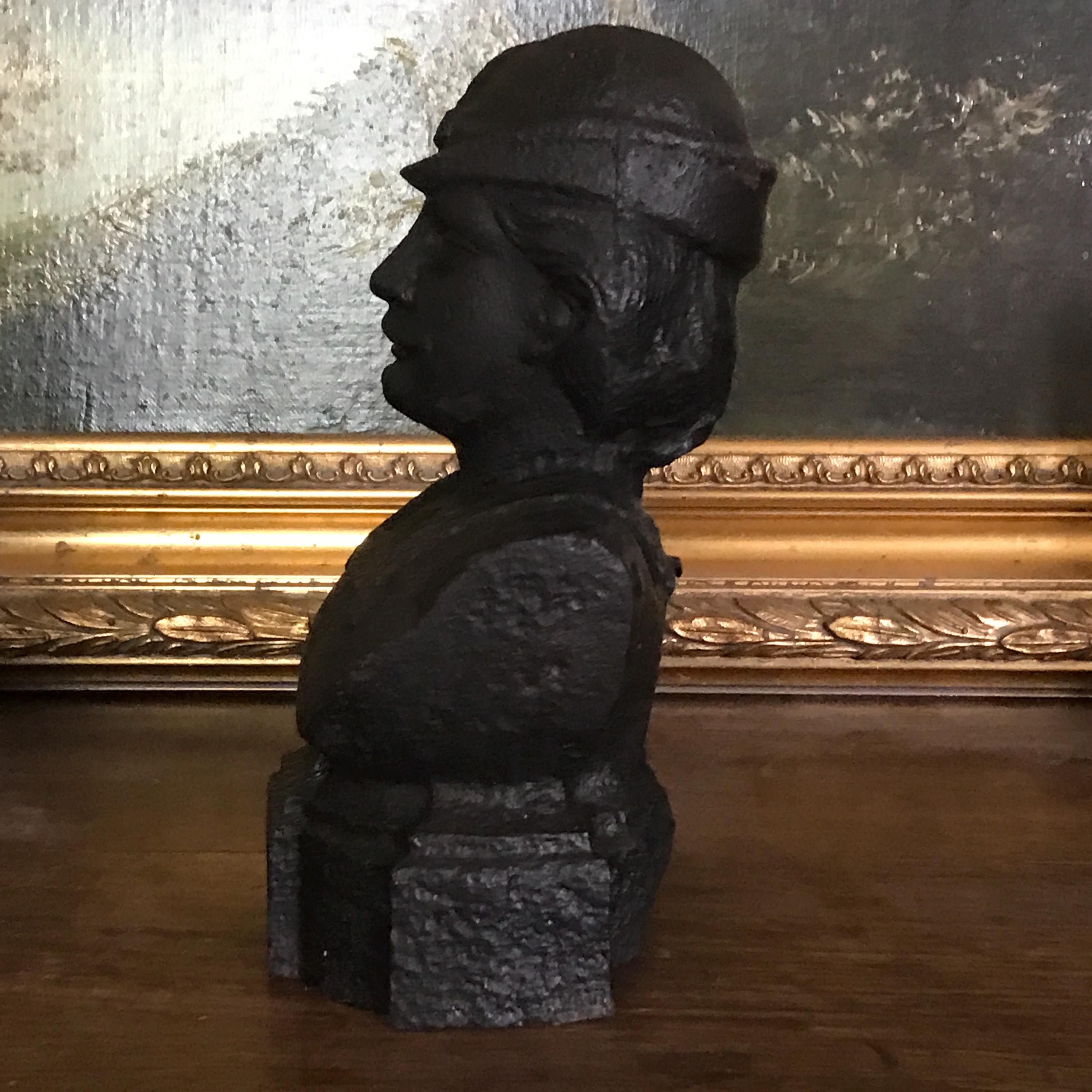 A Pair of Character Rustic Vintage French Iron Figures Salved From ...