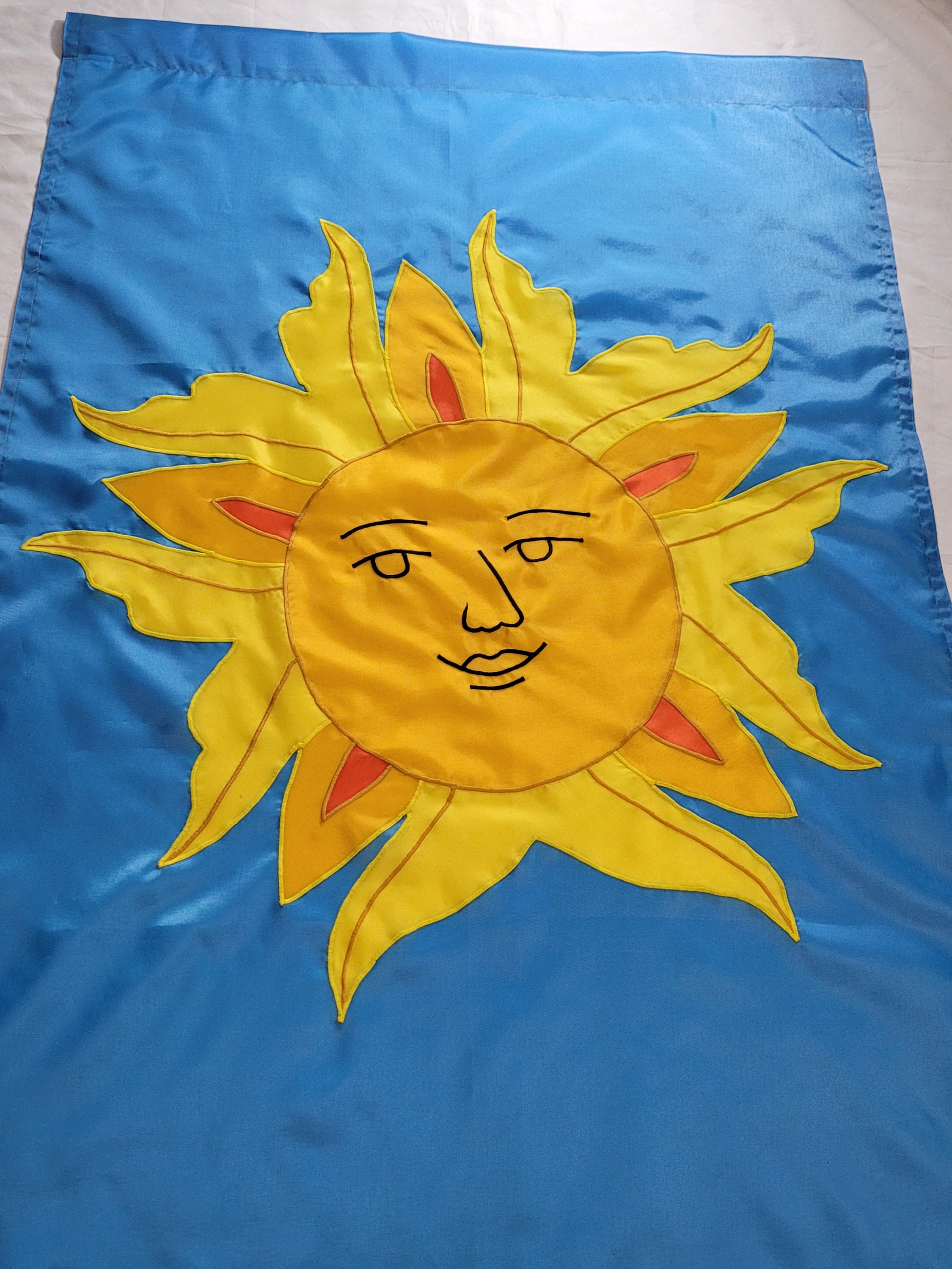 Large House Flag, Applique Flag, Sunshine Flag - Etsy