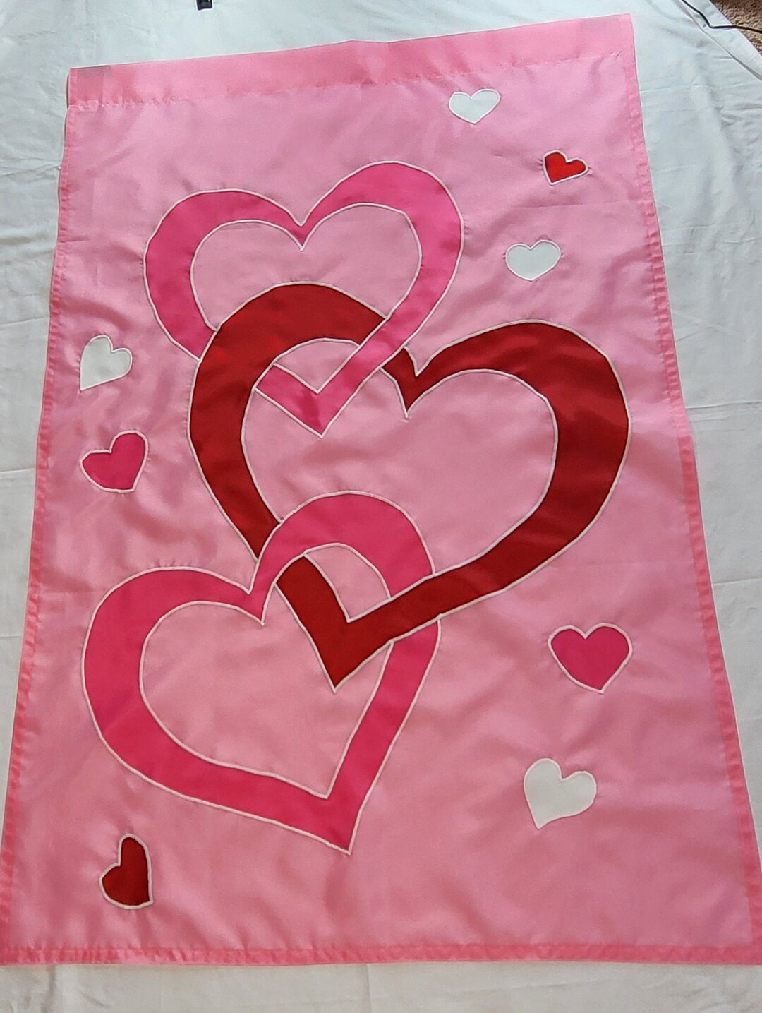 Large House Flag, Custom House Flag, Monogram Flag, Applique Home Flag ...