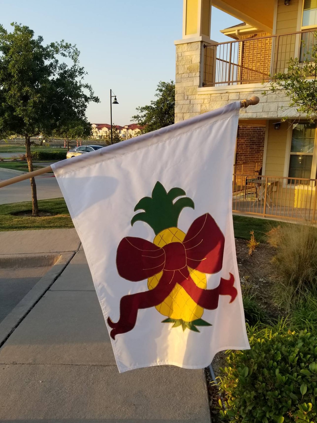 Large House Flag Custom House Flag Monogram Flag Applique - Etsy