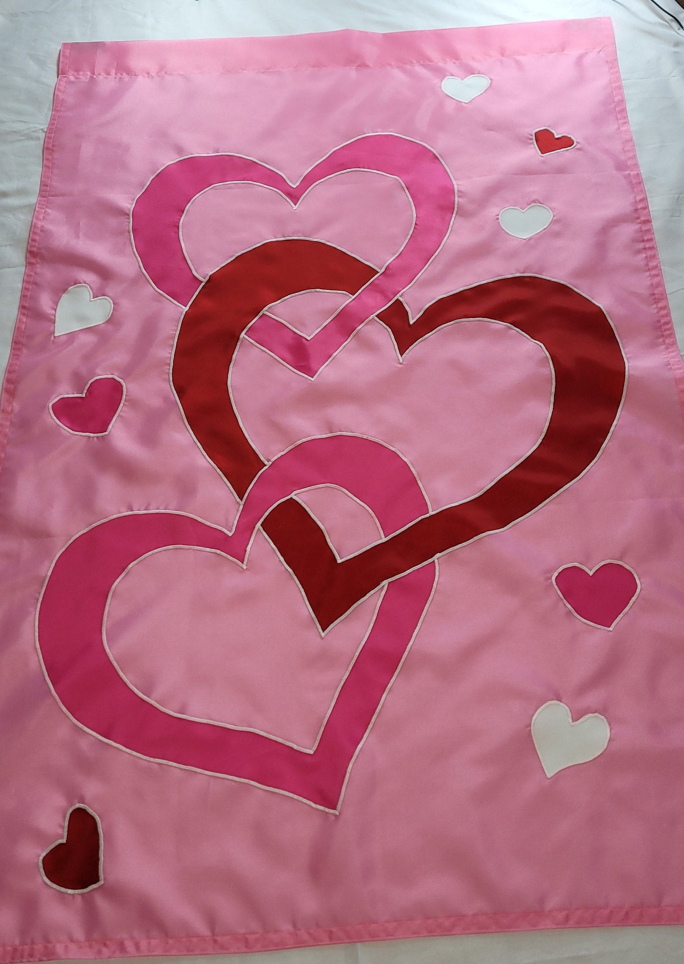 Large House Flag, Custom House Flag, Monogram Flag, Applique Home Flag ...