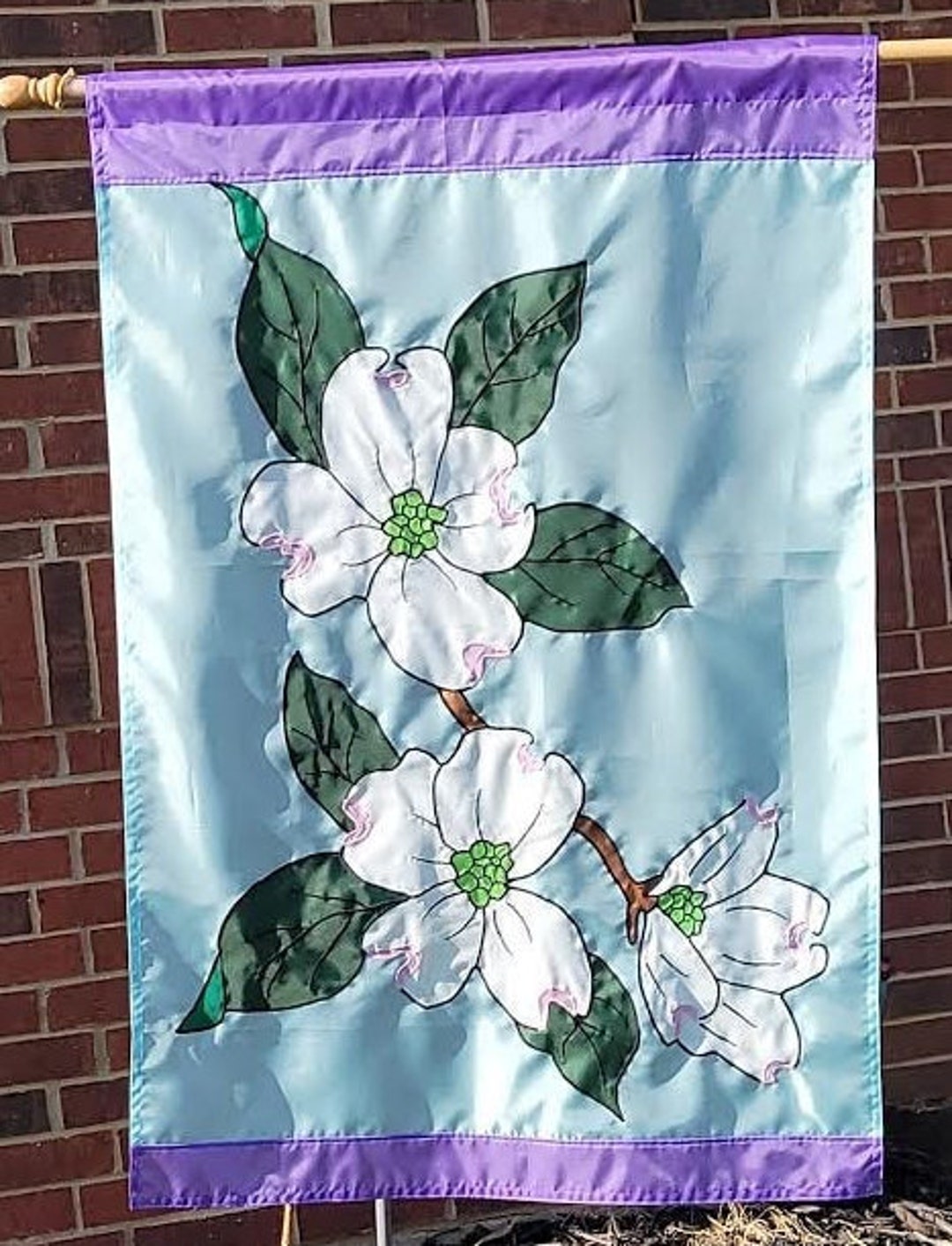Large House Flag, Custom House Flag, Monogram Flag, Applique Home Flag ...