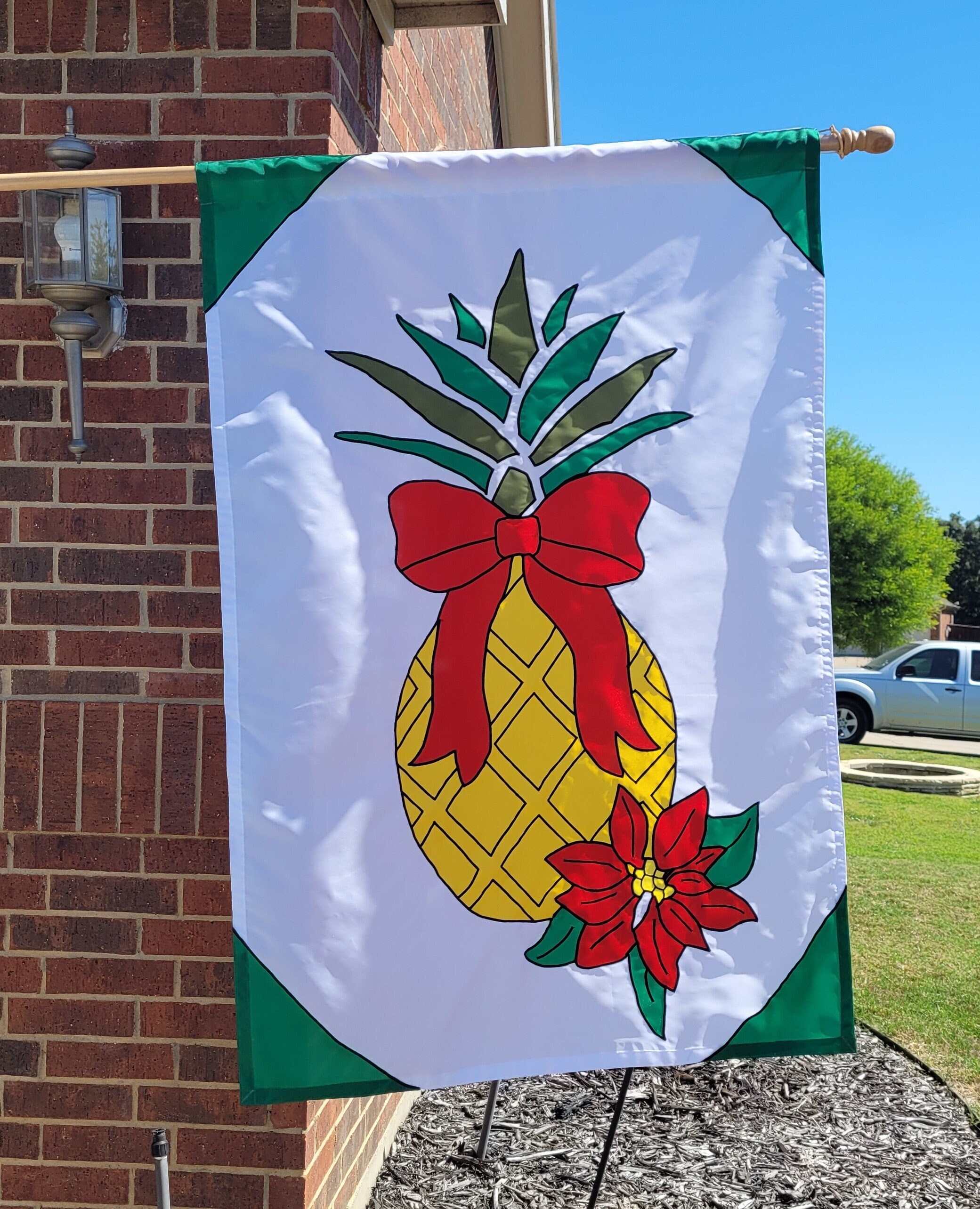 Custom Garden House Flag Applique Flag Farmhouse Garden - Etsy