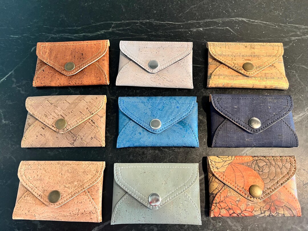 Cork Card Snap Wallet - Etsy