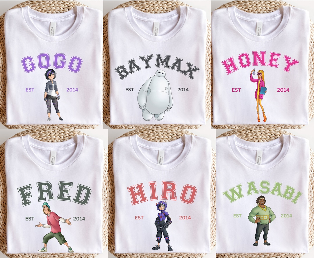 Matching Big Hero Six Shirts, Group Disney Shirts, Baymax Shirt, Hero ...