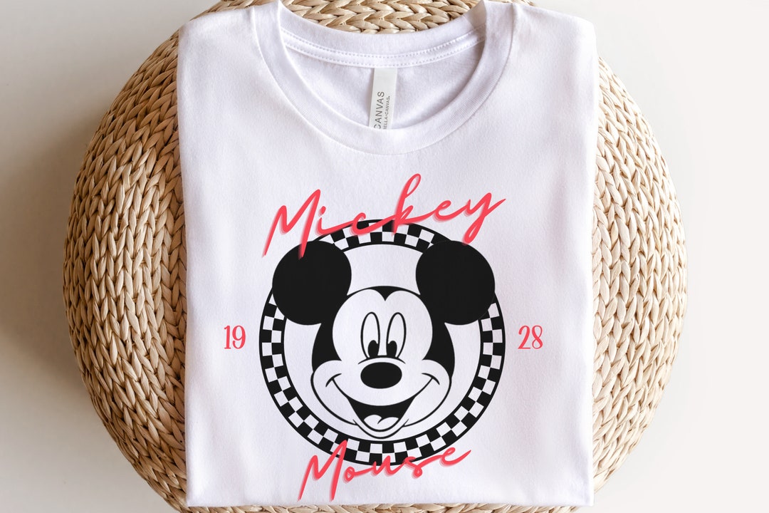 Mickey Mouse Shirt, Retro Checkered Mickey Shirt, Disney World Shirt ...