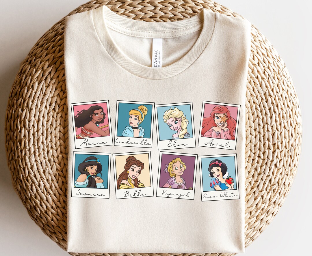 Disney Princess Shirt, Disneyland Shirt, Disney World Shirt, Cinderella, Ariel, Moana, Elsa ...