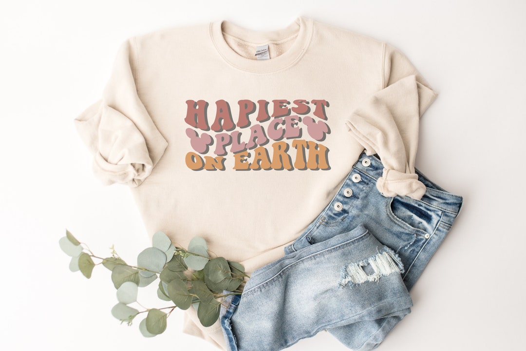 Happiest Place on Earth Sweater, Disney Sweater, Disneyland Sweater ...