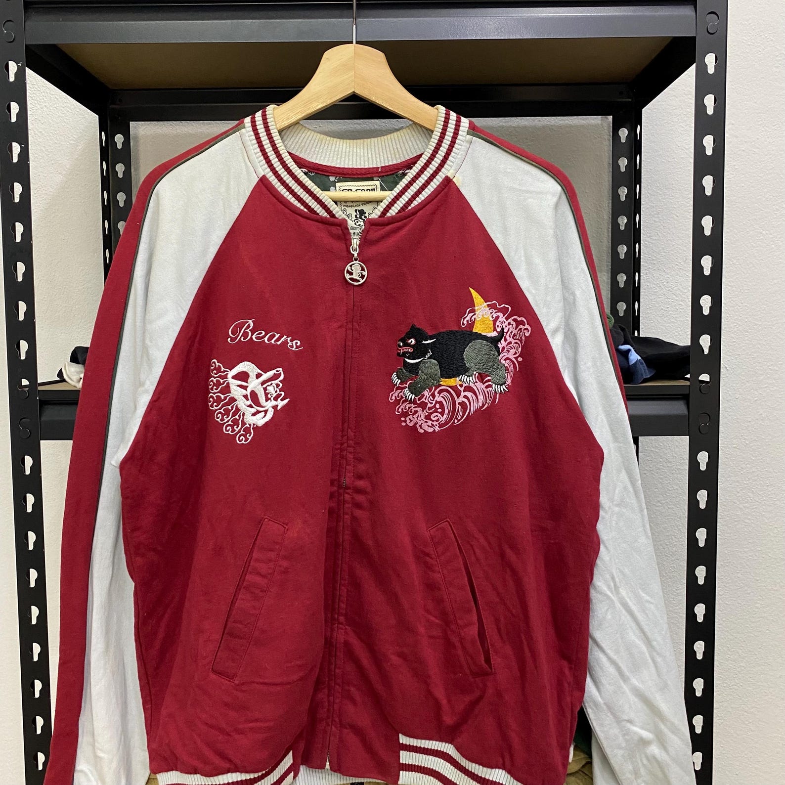 Vintage Sukajan Goo Coo 59 Japan Embroidery Big Print Logo Jacket Size ...