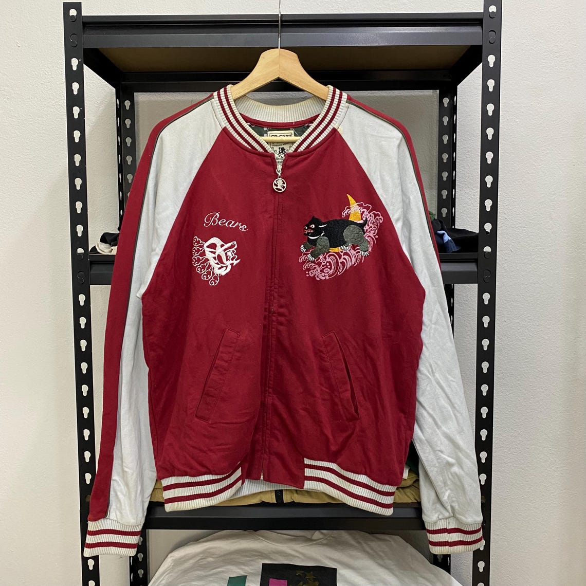 Vintage Sukajan Goo Coo 59 Japan Embroidery Big Print Logo Jacket Size ...