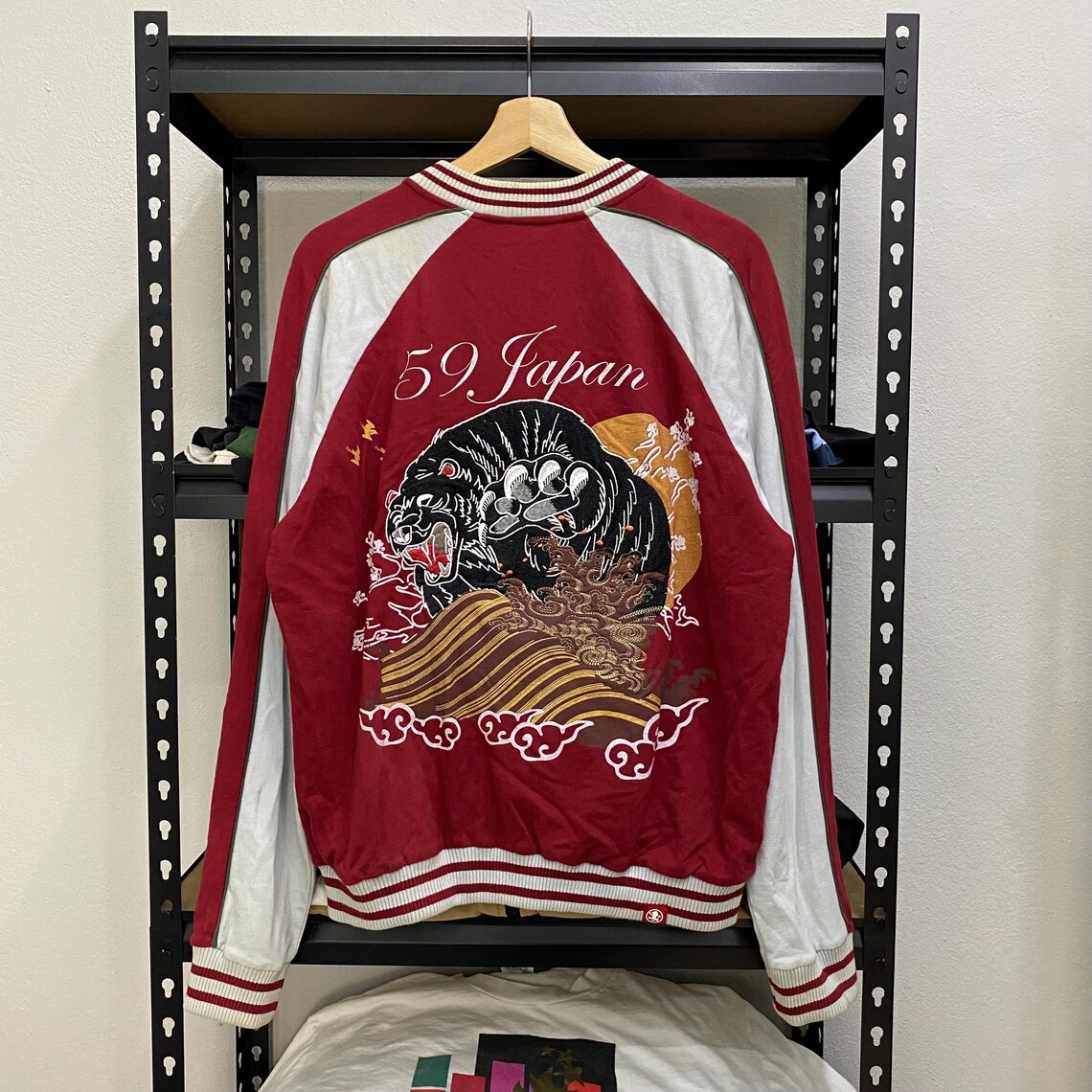 Vintage Sukajan Goo Coo 59 Japan Embroidery Big Print Logo Jacket Size ...