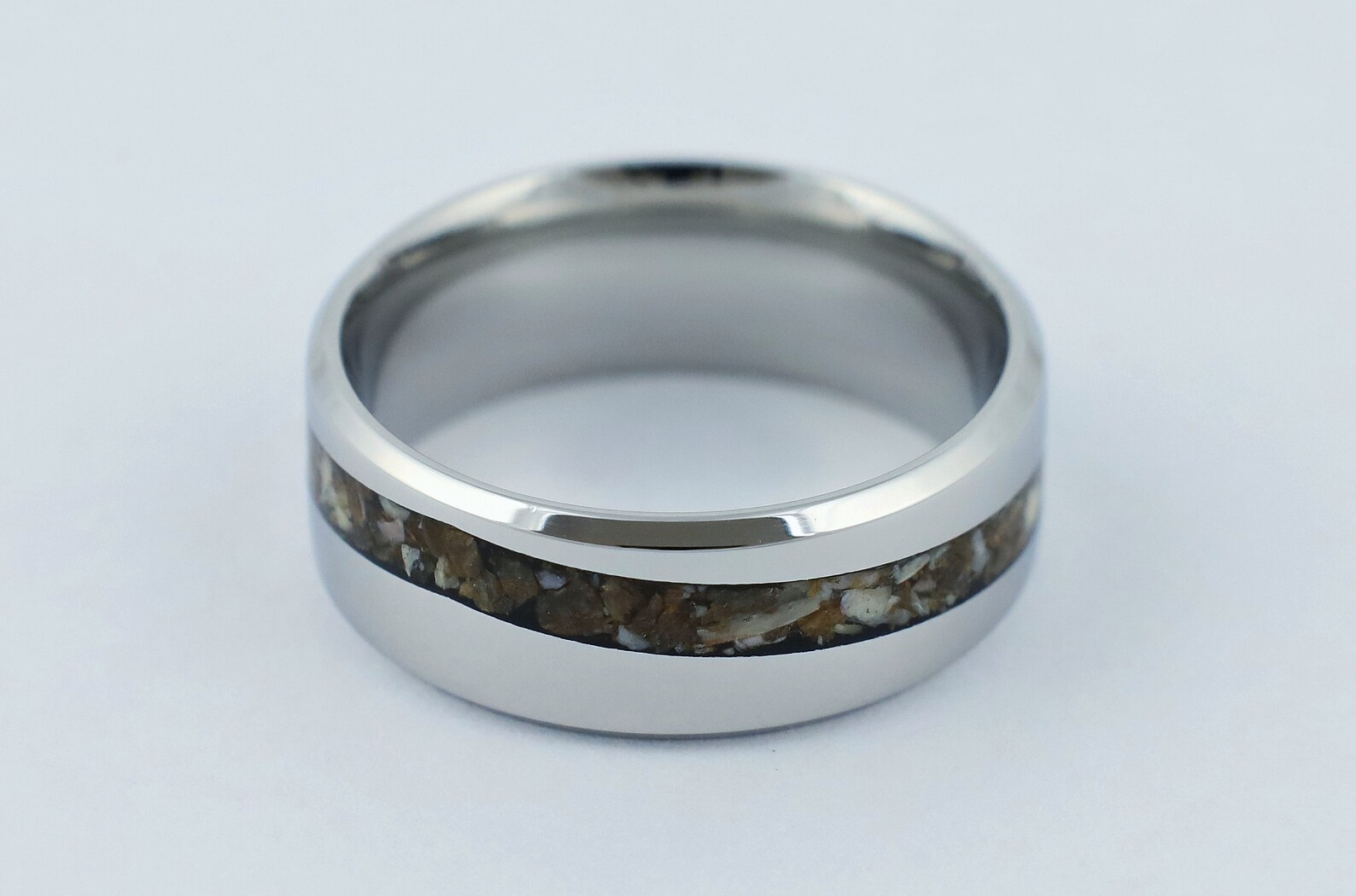 Stainless Steel Bronzite Ring With Fossilized Shark Tooth - Etsy
