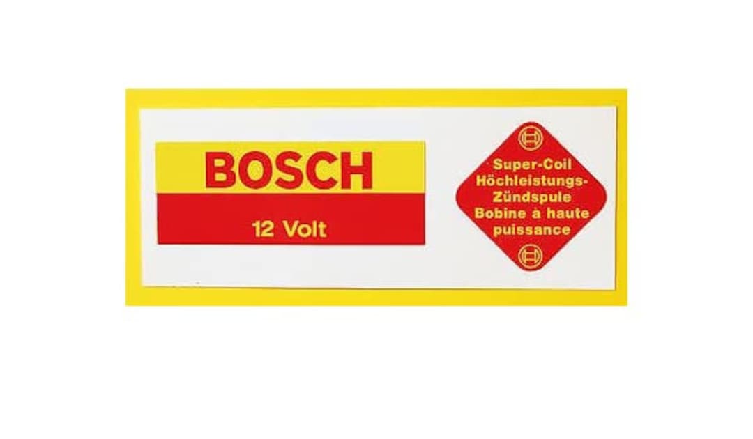 Bosch 12 Volt Coil Sticker Vinyl - Etsy