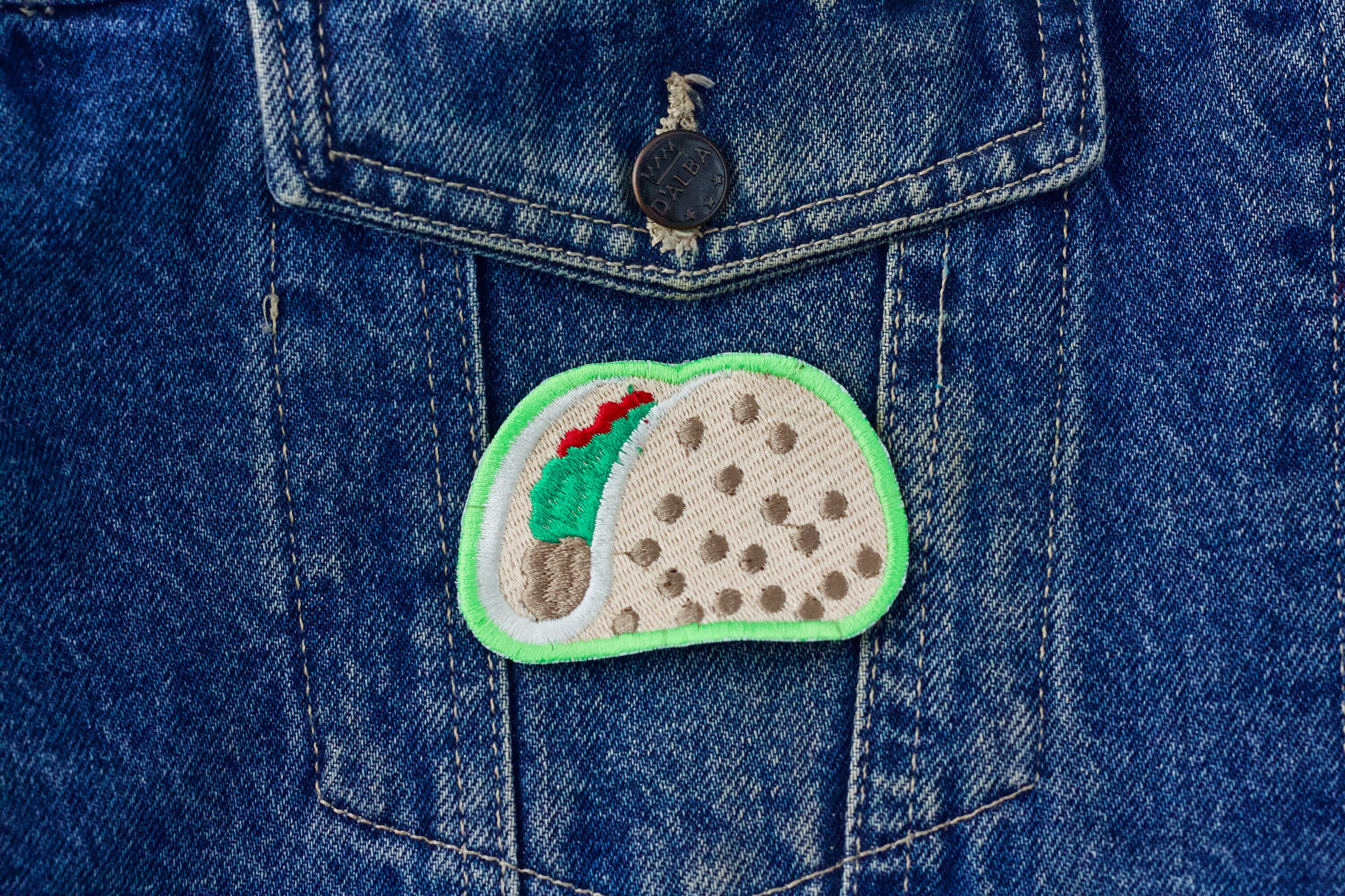 Taco Emoji Patch Patch Burrito Emoji Sew on Patch Jeans - Etsy