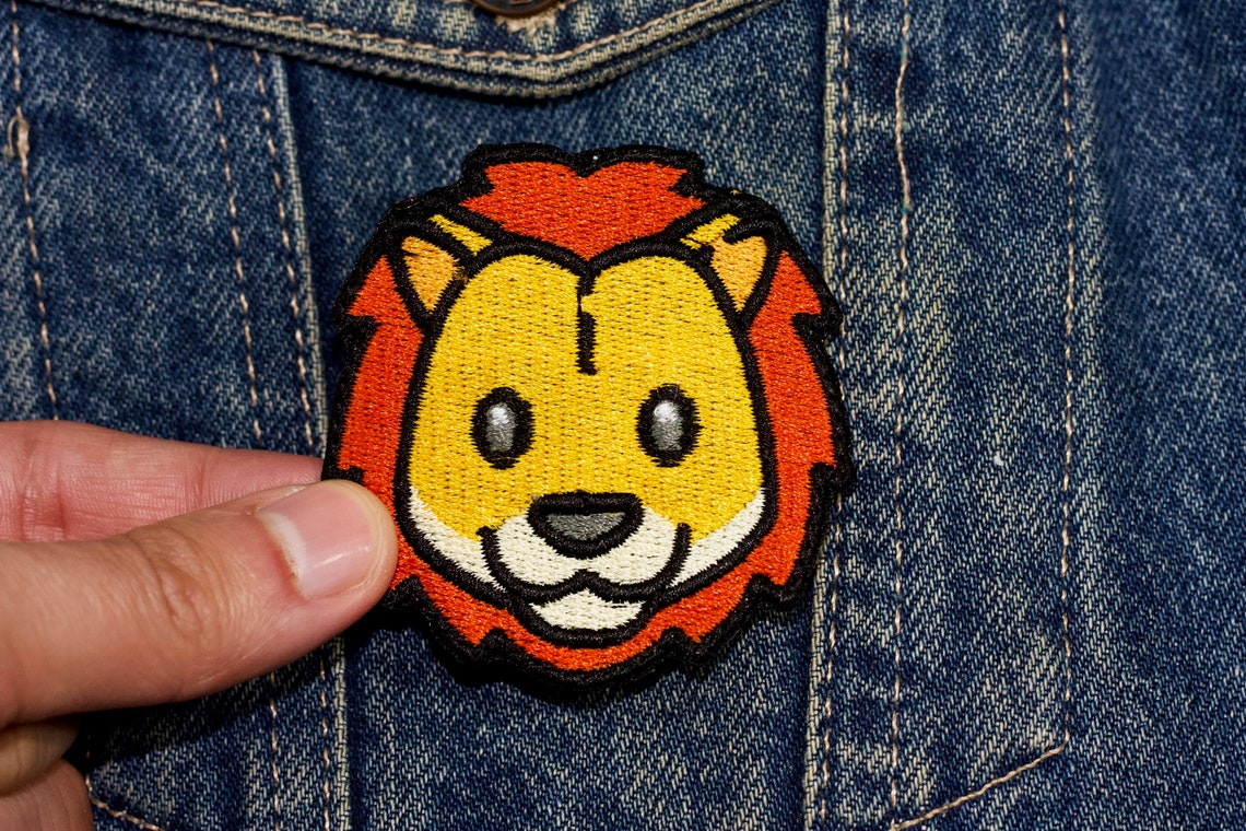 Lion Patch for Jackets Excellent Gift for Animal Lovers | Etsy