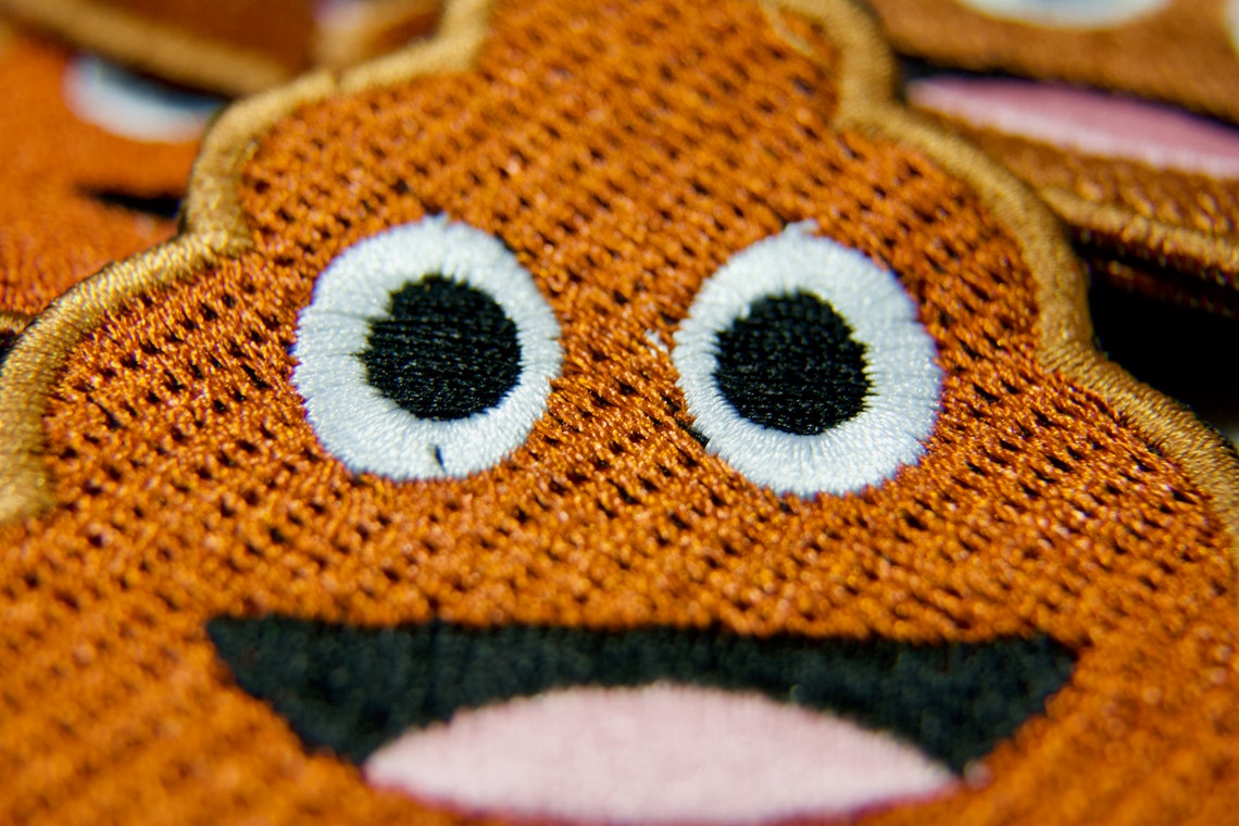 Poop Emoji Patch Made With Ecological And Recycled Threads Etsy poop-emoji-patch-made-with-ecological-and-recycled-threads-etsy