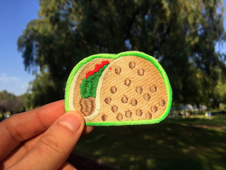 Taco Emoji Patch Patch Burrito Emoji Sew on Patch Jeans - Etsy