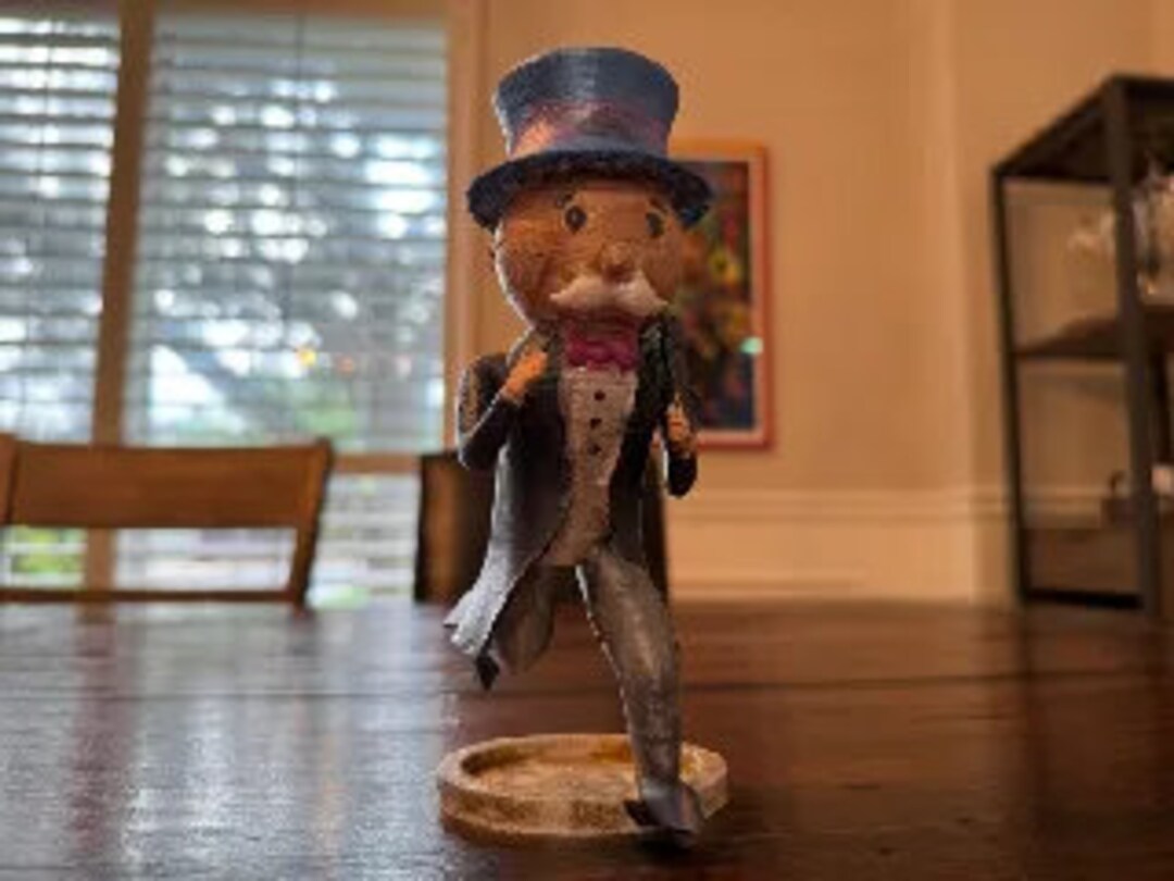 Mr Monopoly Dice Tower Finished Product is Painted - Etsy