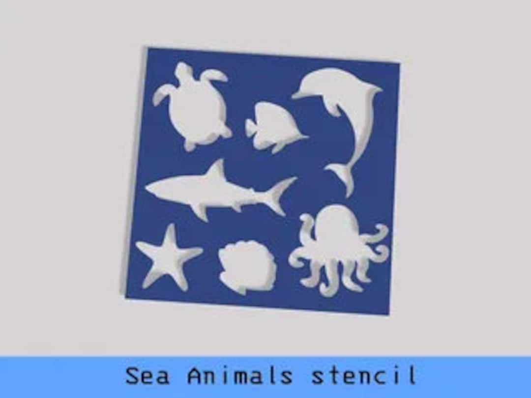Sea Animals Stencil - Etsy