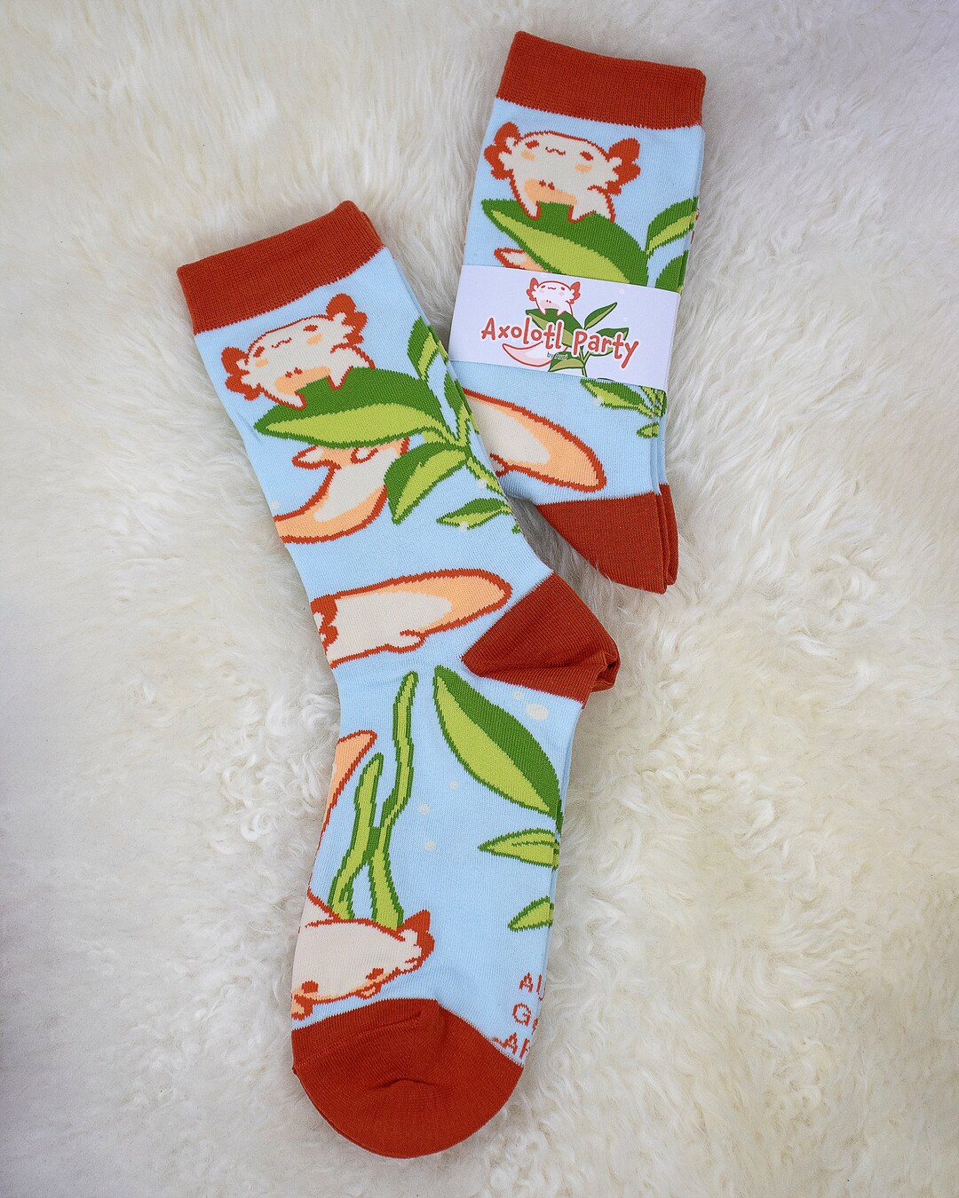 Axolotl Party | Socks - Etsy