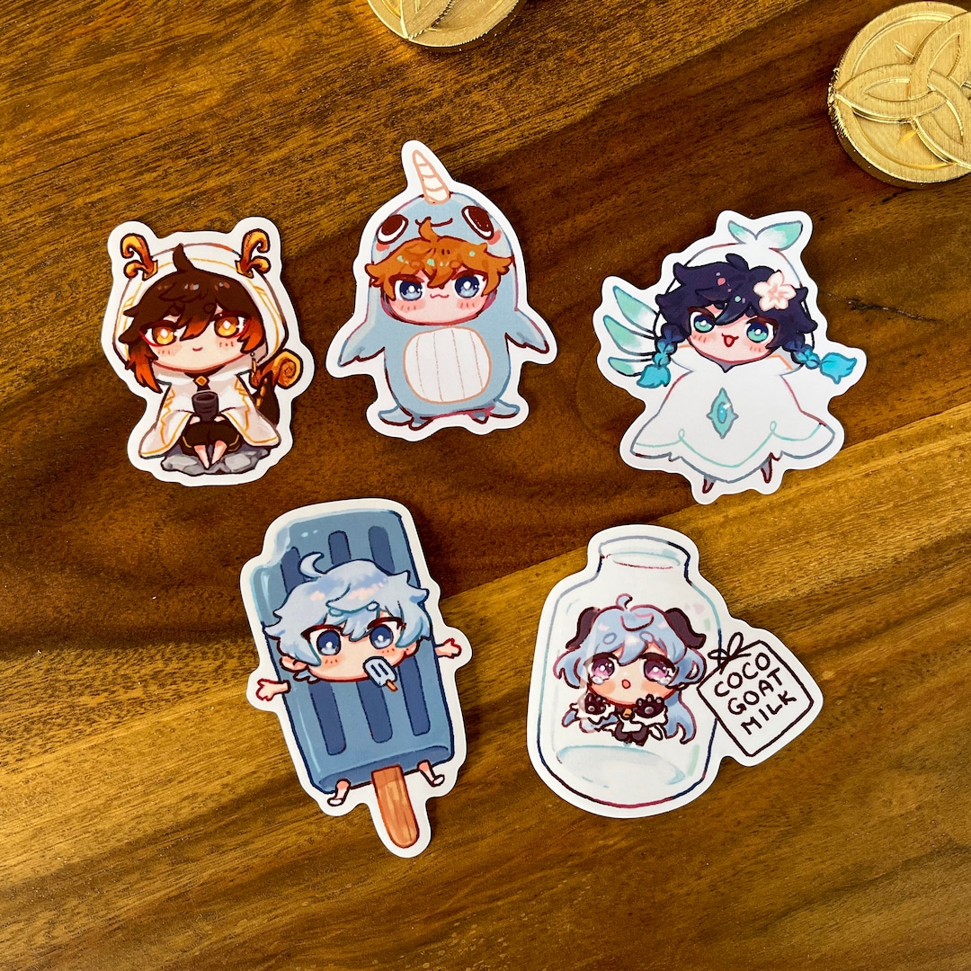 Genshin Impact Stickers Stickers - Etsy