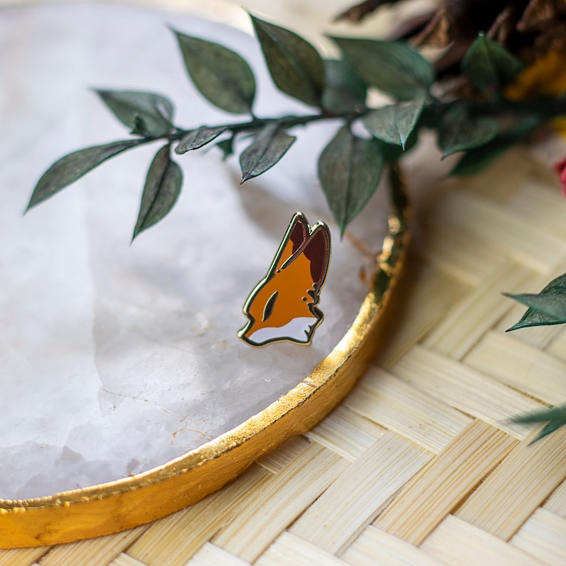 Mini Pins Fox & Kitsune Hard Enamel Pin Fox Forest Lapel - Etsy