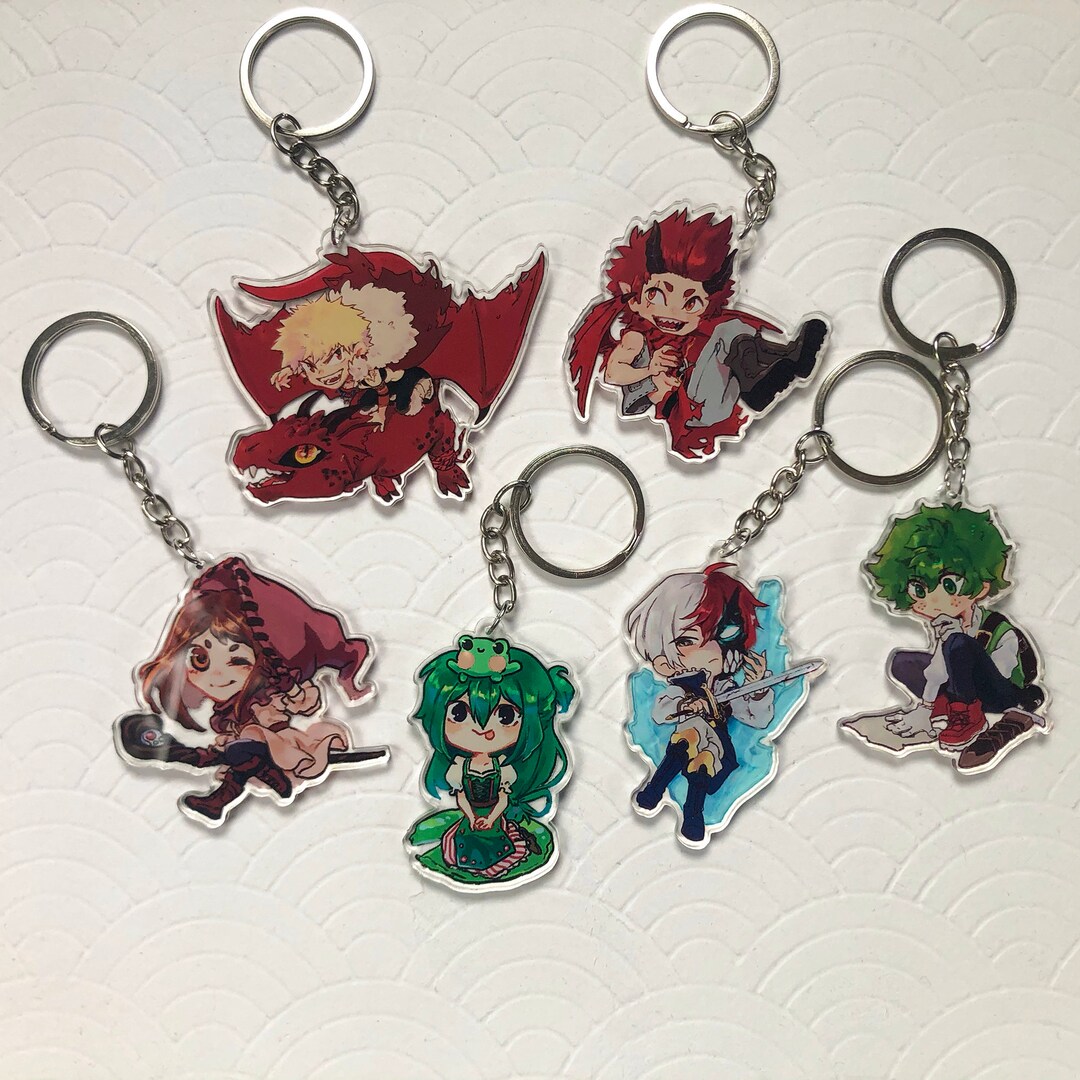BNHA Fantasy AU Acrylic Keychains Transparent Double - Etsy Australia