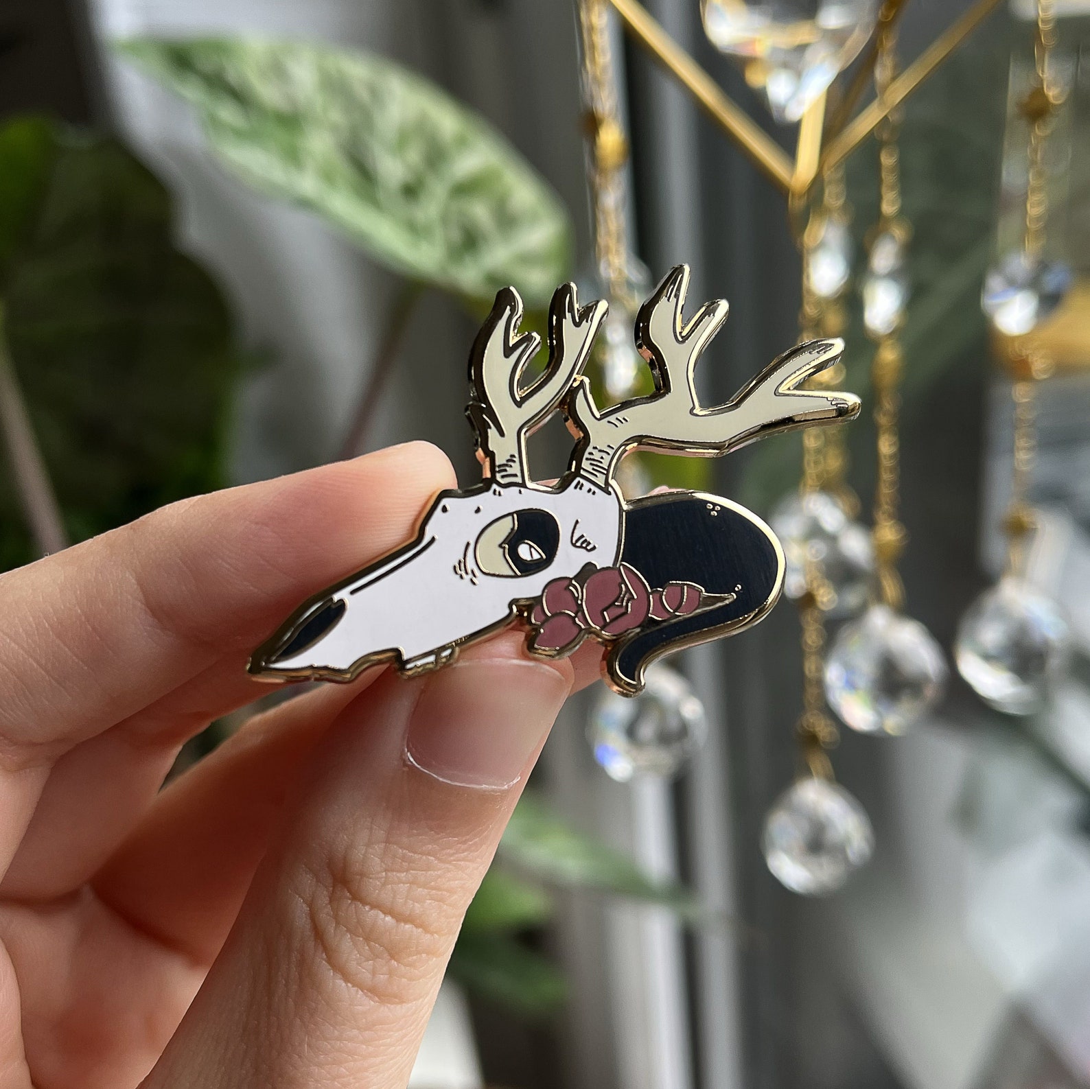 The Skull | Hard Enamel Pin | Witchy Cat Lapel Pin Collector Aesthetic ...