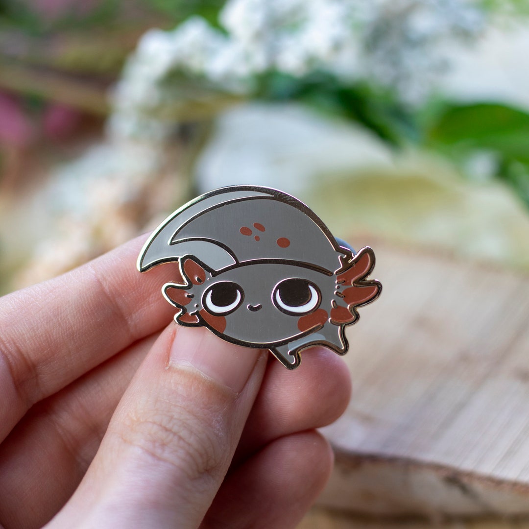 Brown Axolotl | Hard Enamel Pin | Lapel Pin Collector Aesthetic ...