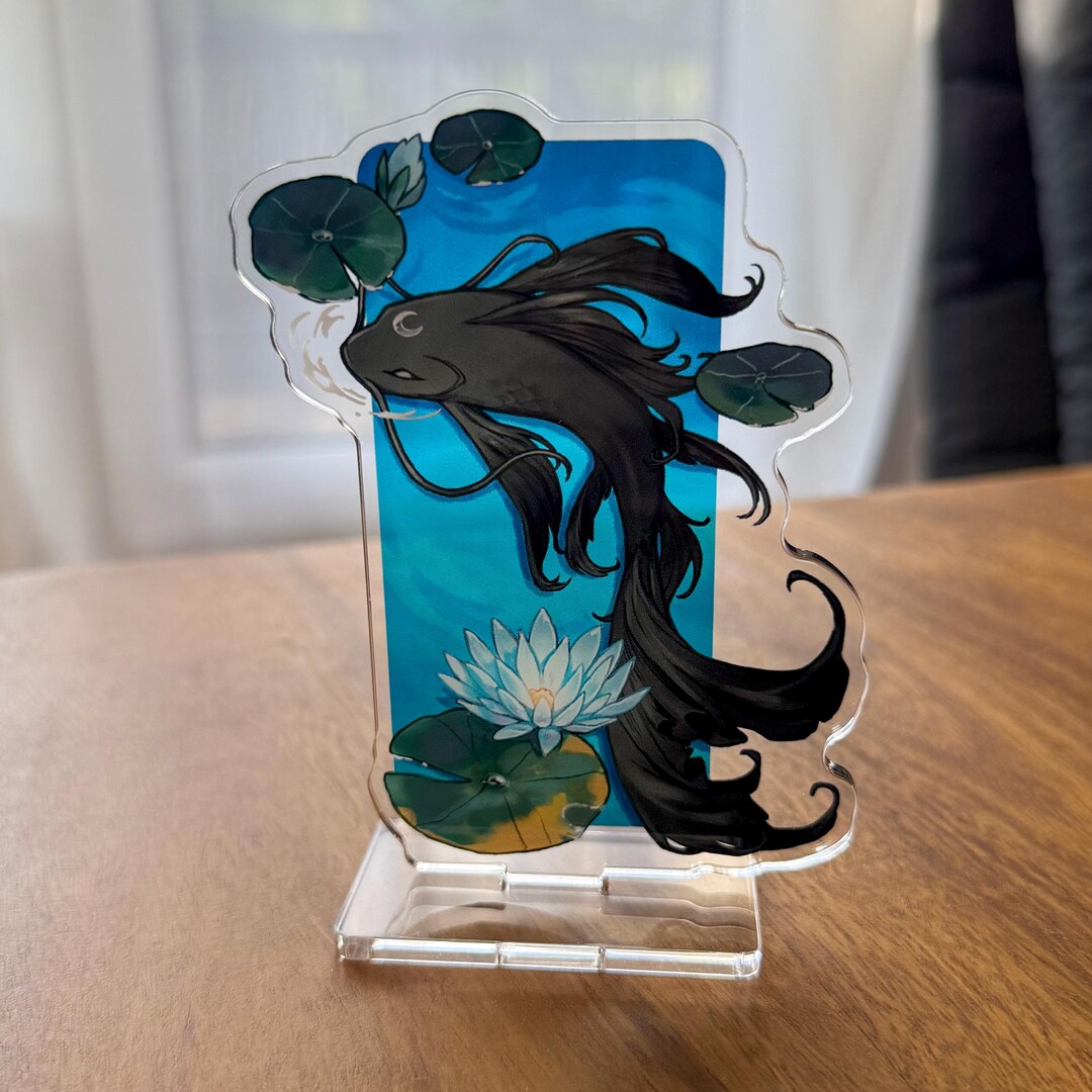 Moon Koi | Acrylic Standee | Desk Decoration Kawaii Aesthetic ...