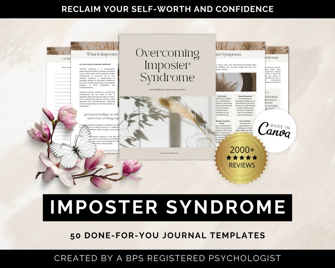 Imposter Syndrome Workbook Canva Templates: Coaching Journal (PDF) - Etsy