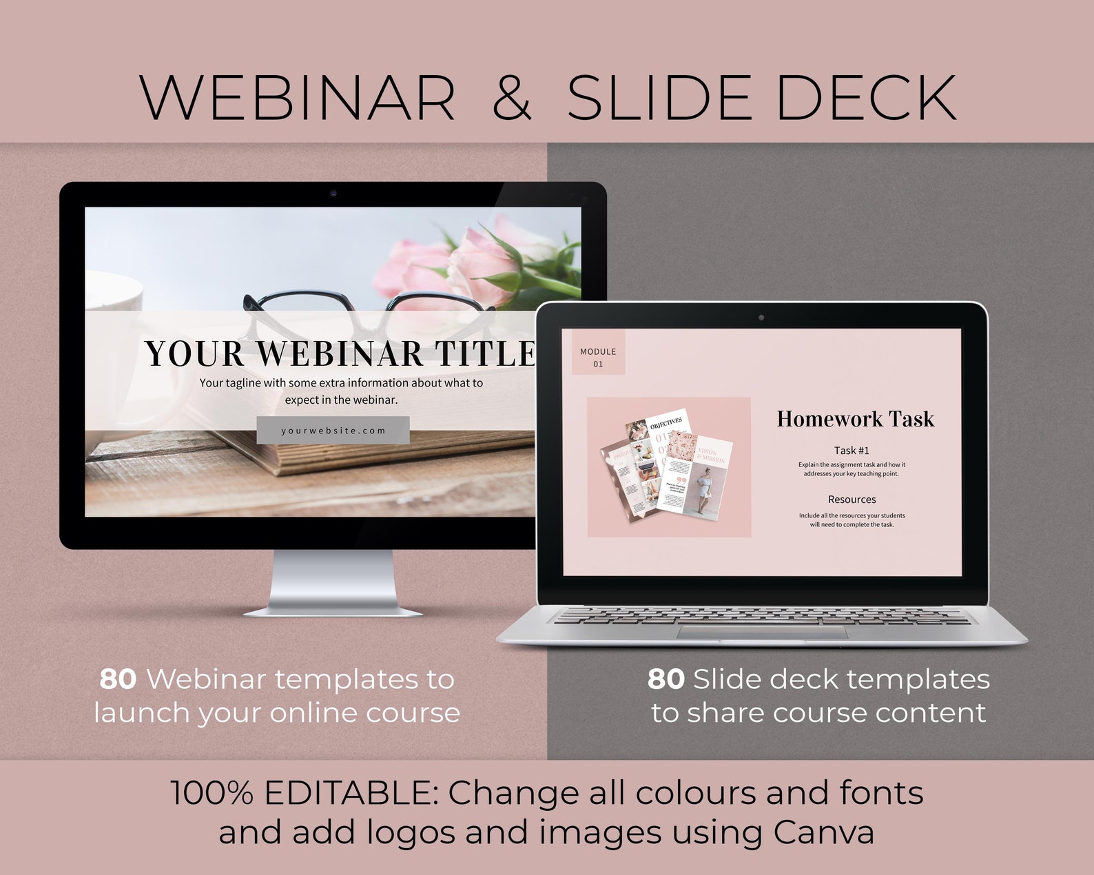 Course Creator Template Toolkit, Ebook Template Kit, Course Webinar ...