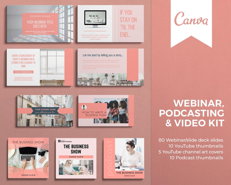 Blogger Template Kit Blog Graphics Template Kit Canva - Etsy UK