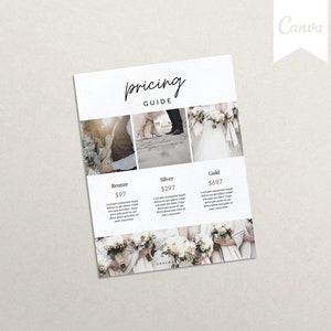 Pricing Guide Templates, Price Guide Templates, Canva Templates ...