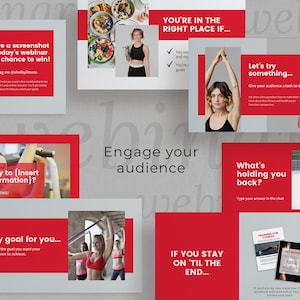 Fitness Coach Webinar, Fitness Coach Slide Deck, Canva Template ...