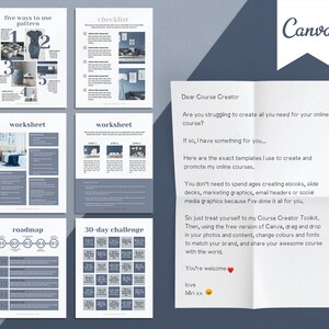 Ebook Template Bundle, Course Creator Toolkit, Canva Template Bundle ...