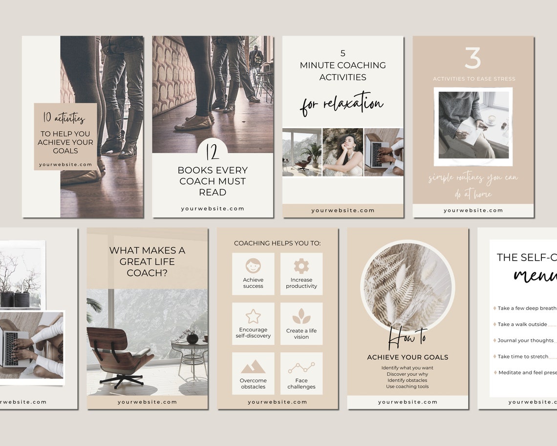 Coach Pinterest Template Coaching Pinterest Template Canva | Etsy