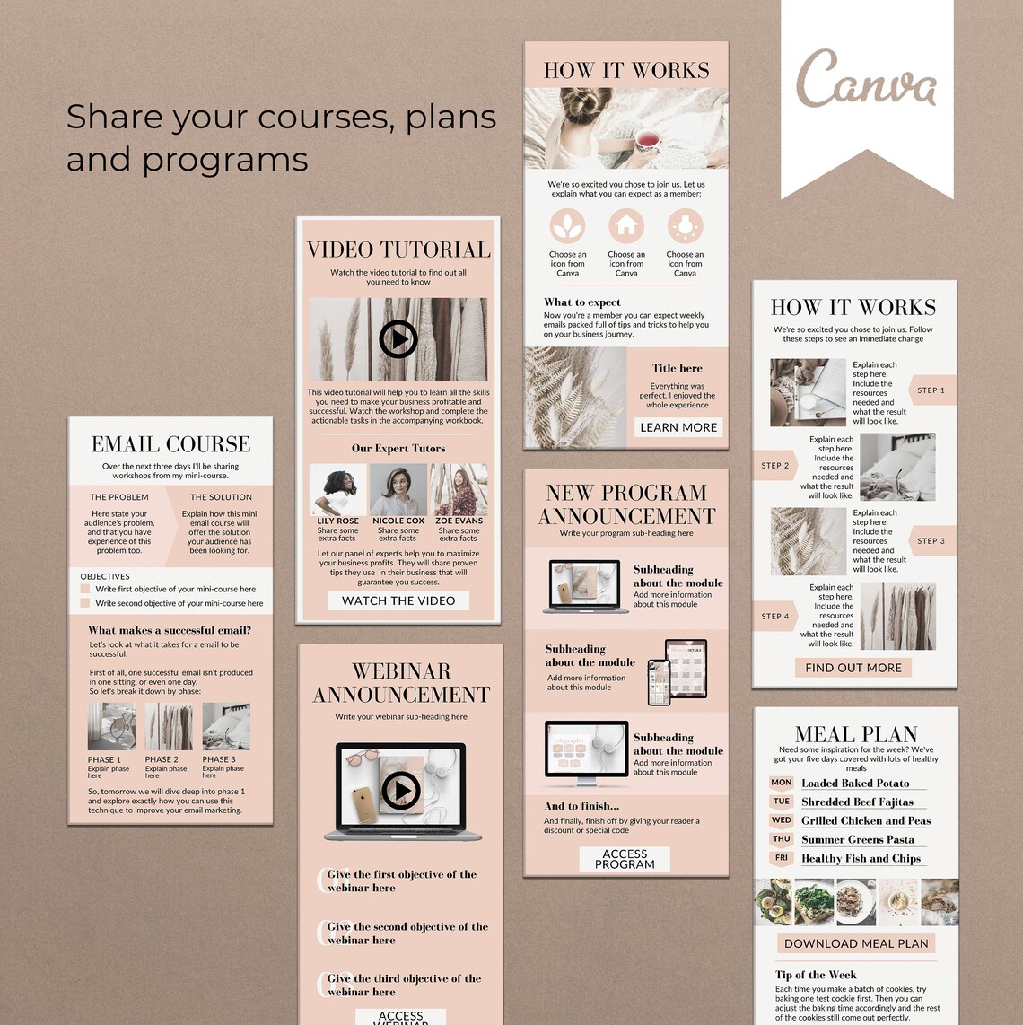 email-newsletter-templates-for-canva-and-mailchimp-email-etsy