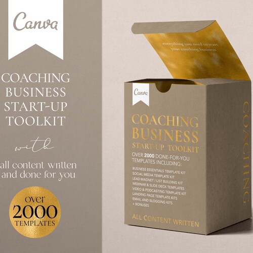 Canva Templates Bundle Coaching Business Template Toolkit - Etsy