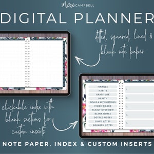 IPad Planner, Undated Digital Planner, Digital Trackers, Digital ...