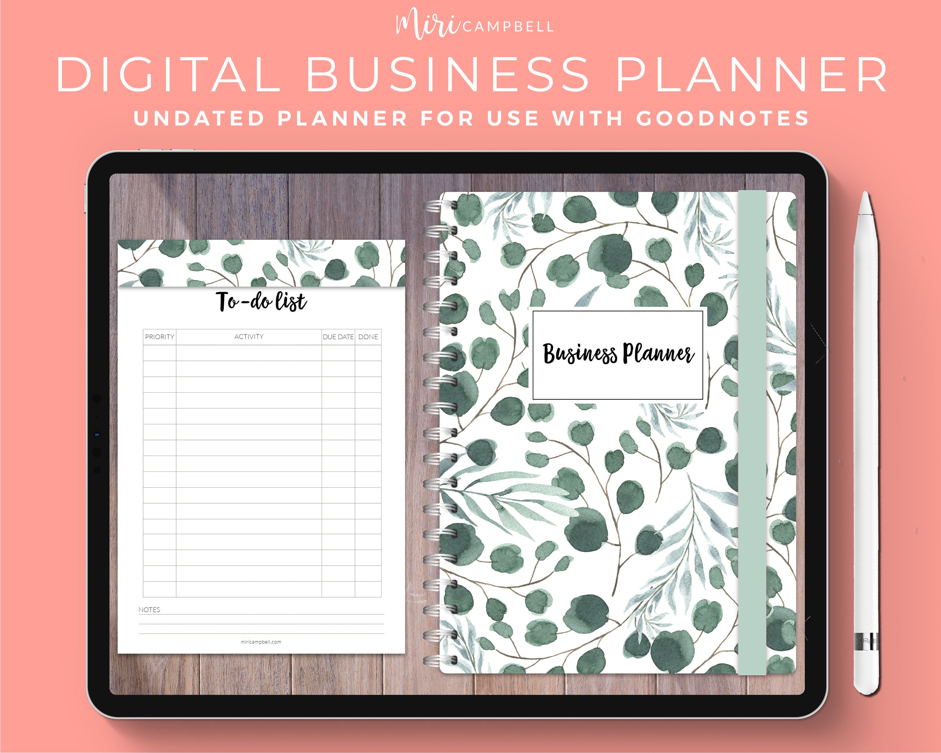 Digital Business Planner iPad Business Planner Goodnotes | Etsy