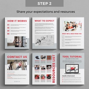 Personal Trainer Client Welcome Packet: Fitness Business Canva Template ...
