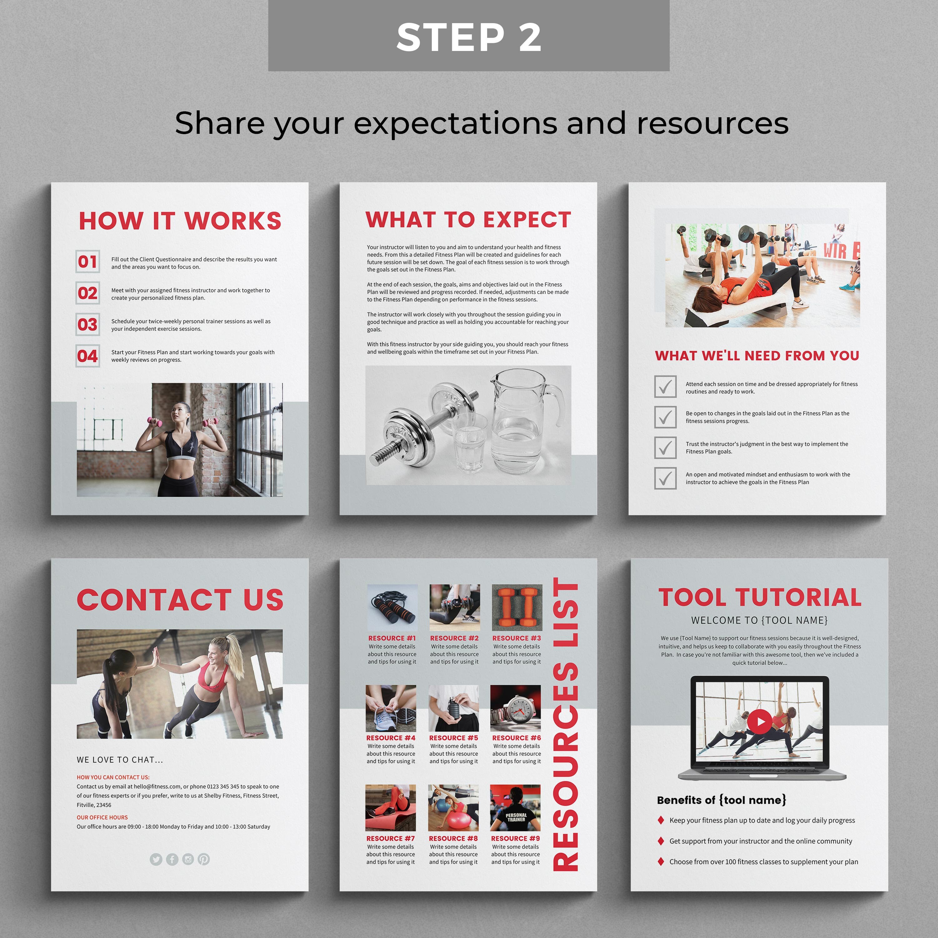Personal Trainer Client Welcome Packet Canva Template - Etsy UK
