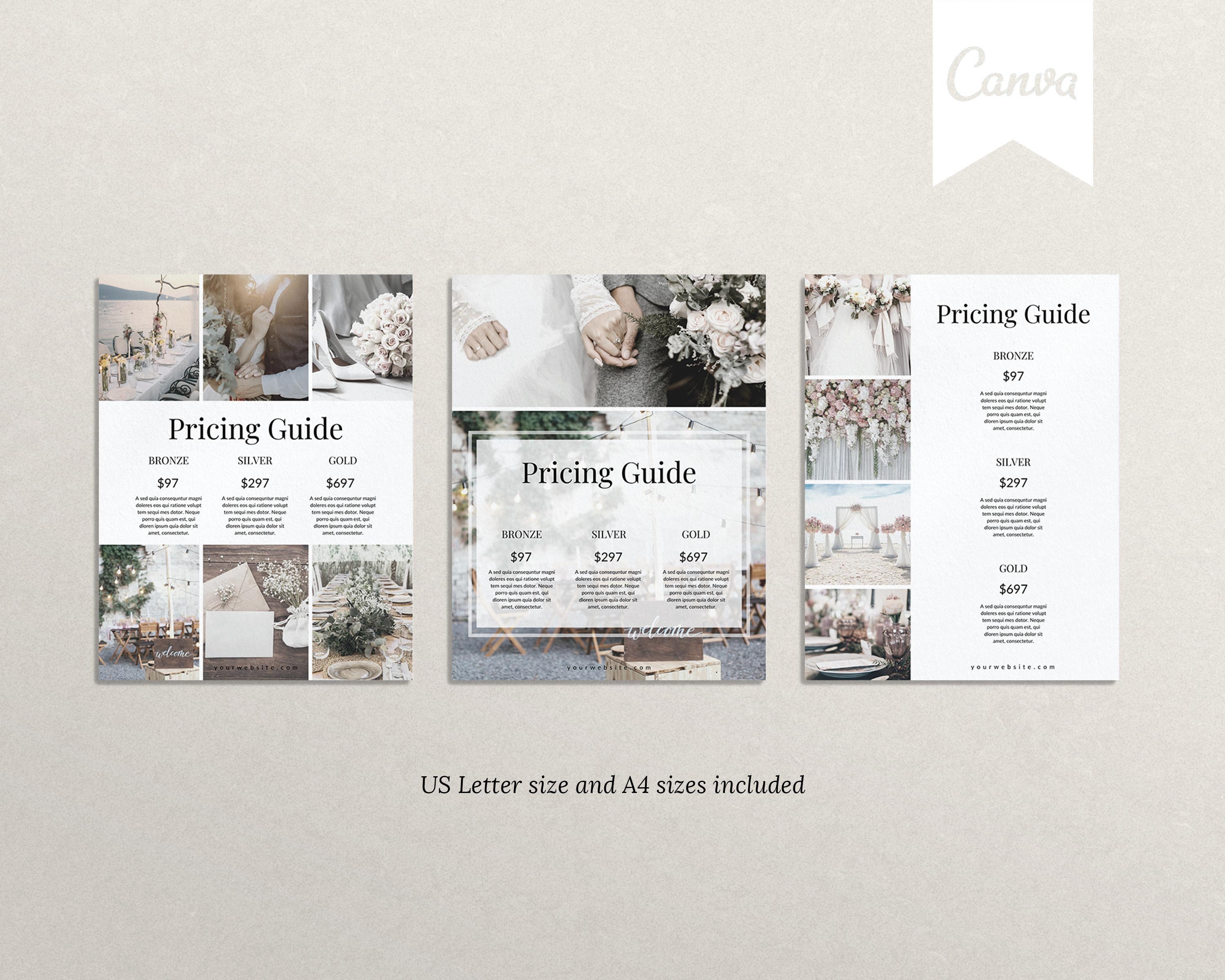 Pricing Guide Templates Price Guide Templates Canva - Etsy Canada