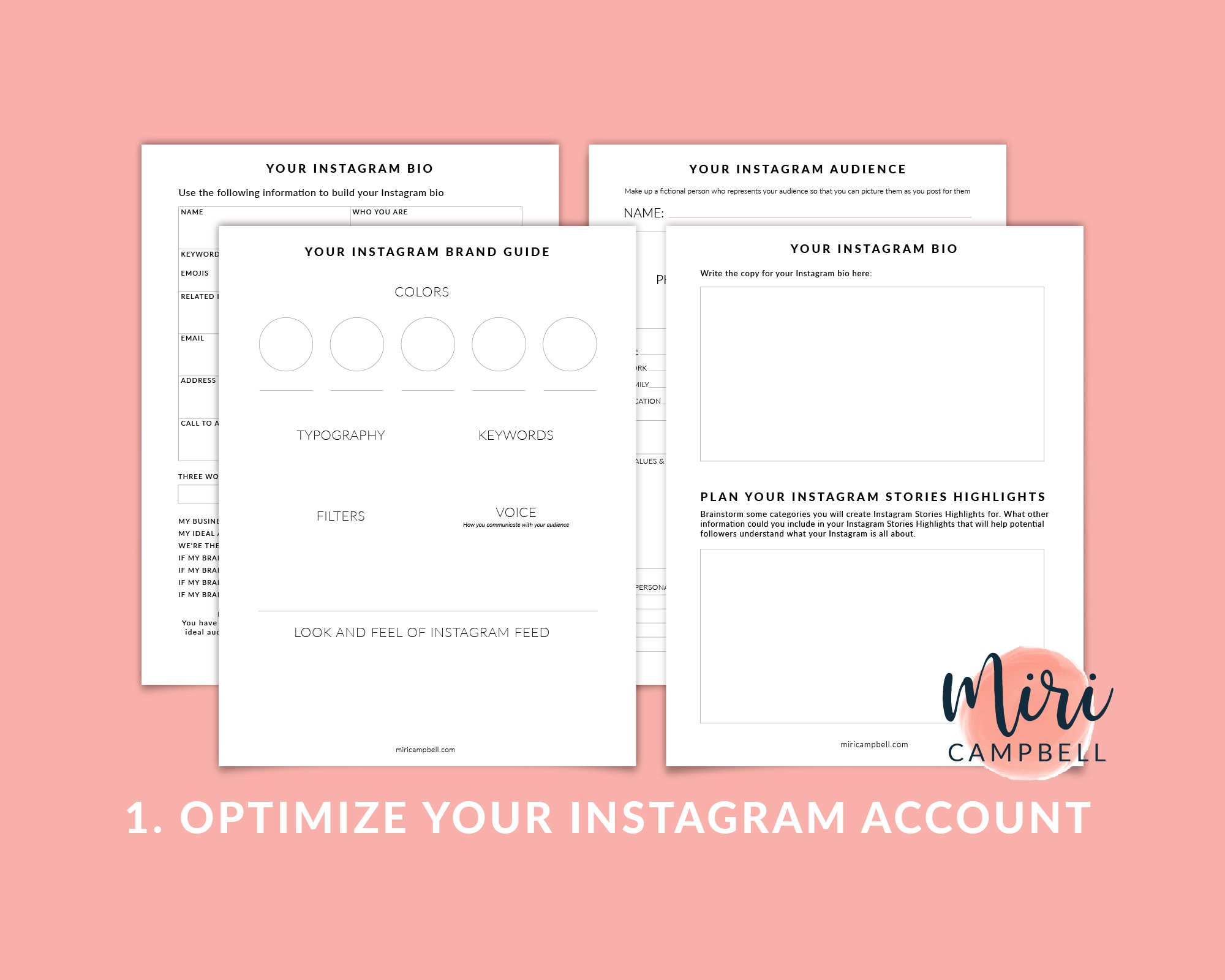 Instagram Planner Printable Instagram Planner Instagram - Etsy UK