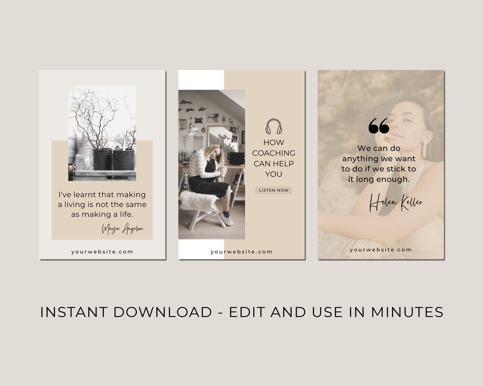 Coach Pinterest Template Coaching Pinterest Template Canva | Etsy